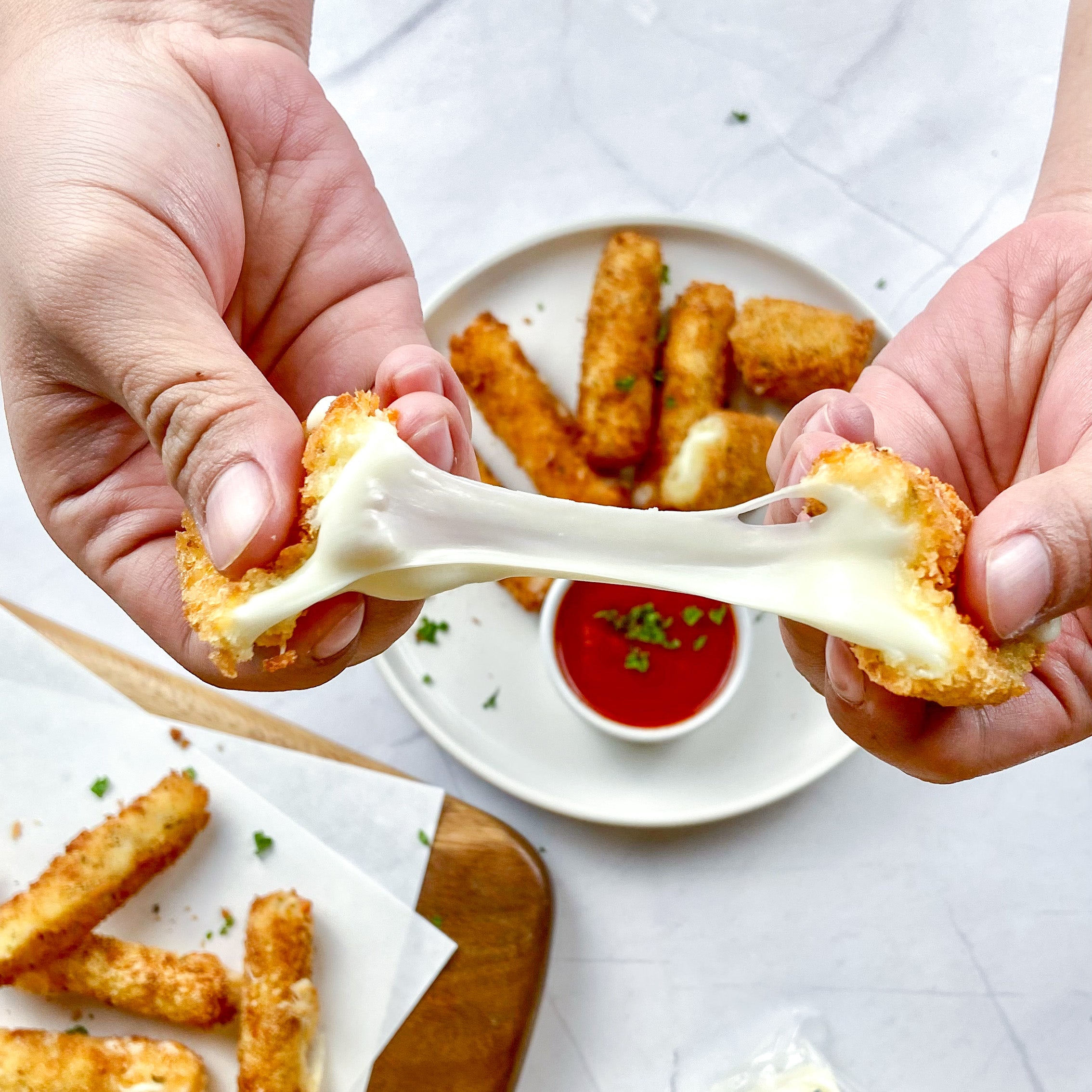 Deep Fried Mozzarella Sticks